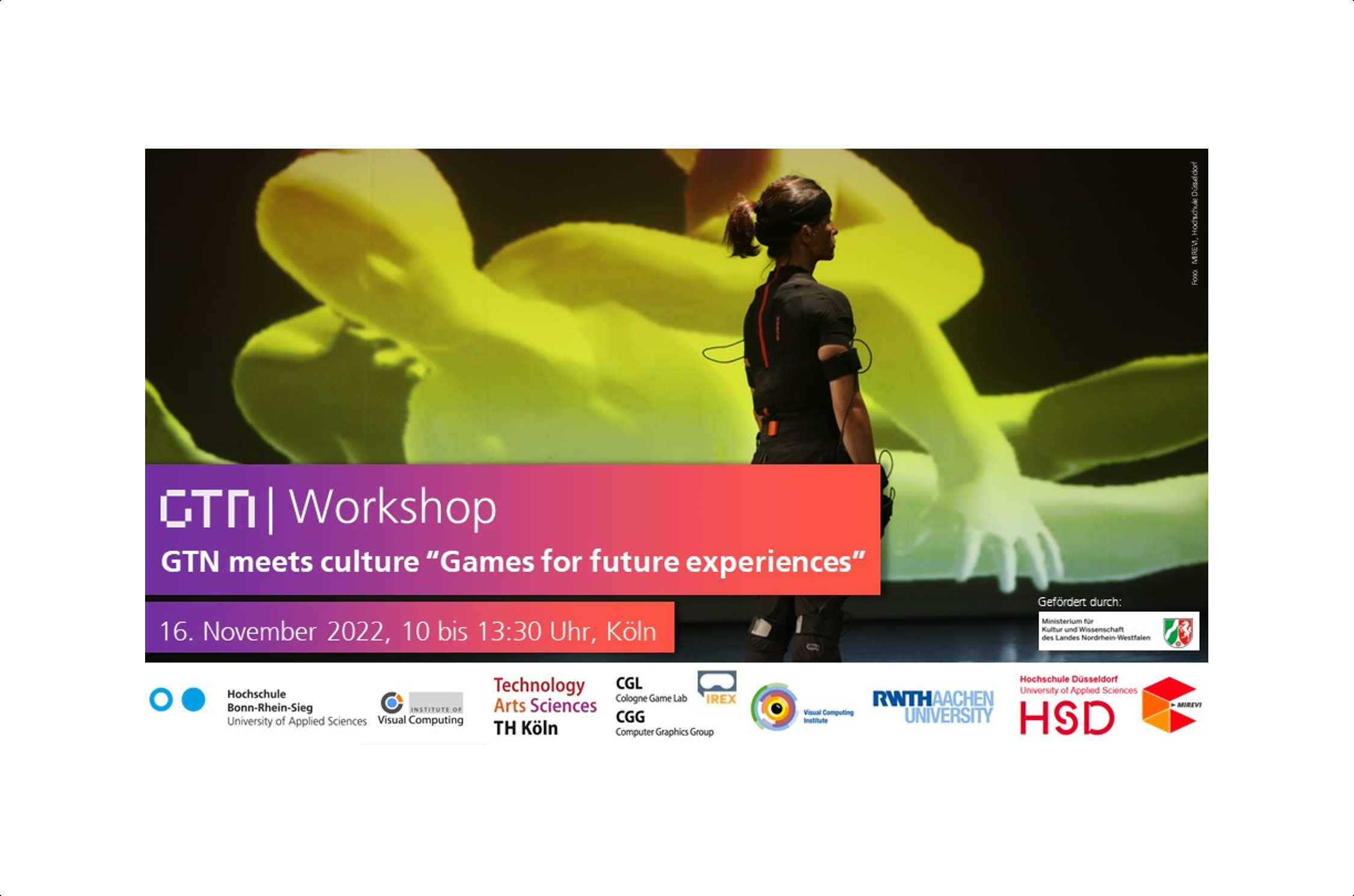 GTN meets culture “Games for future experiences” | Hochschule Bonn ...