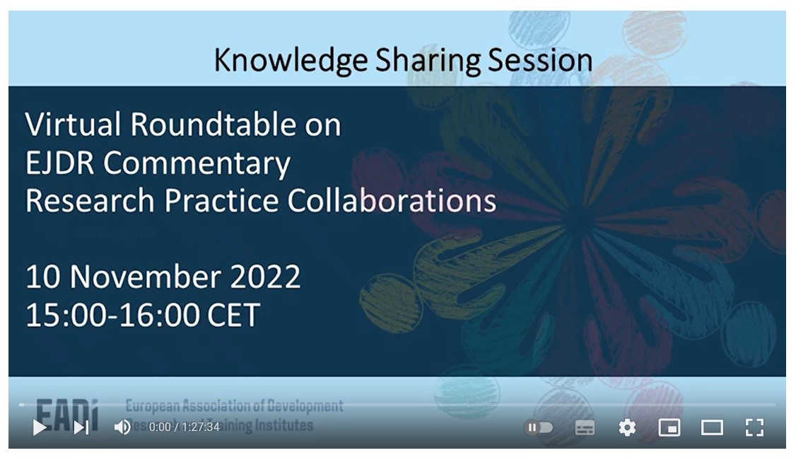 Research-Practice Collaborations: Roundtable discussed different ...