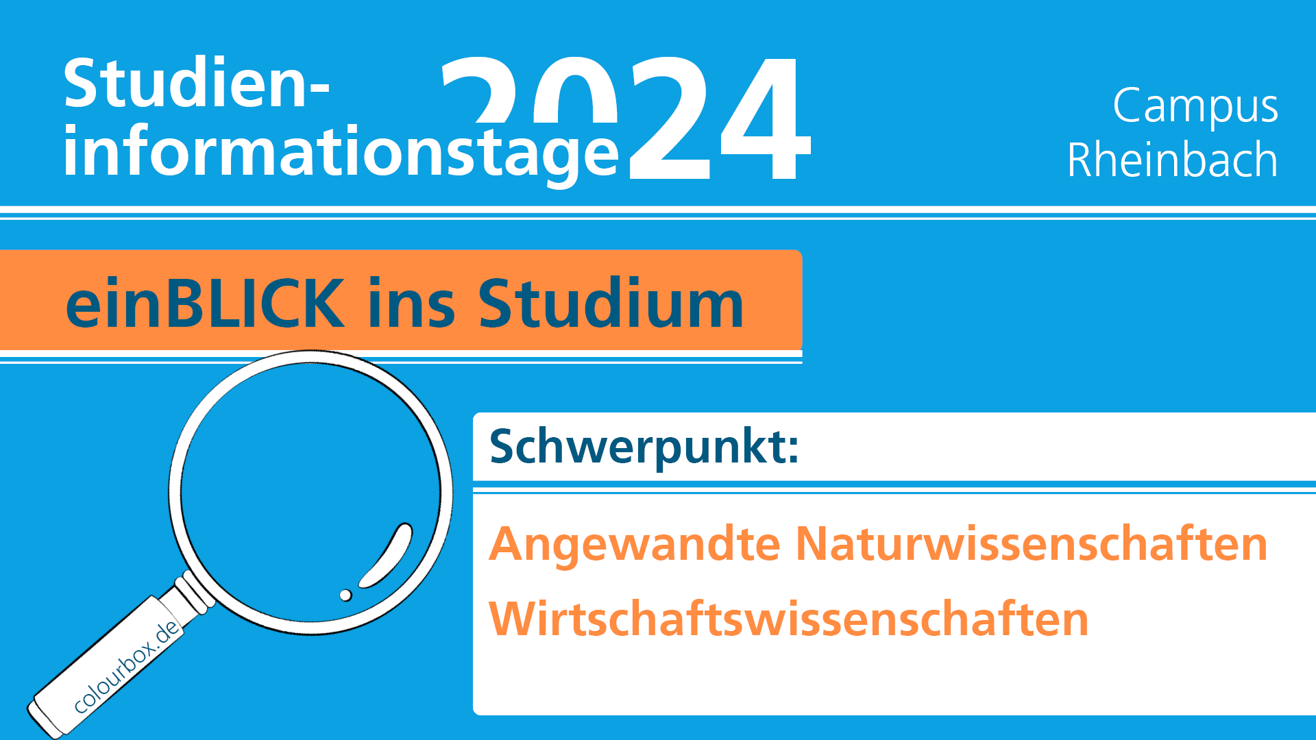 Studieninformationstag Rheinbach 2024 | Hochschule Bonn-Rhein-Sieg (H-BRS)