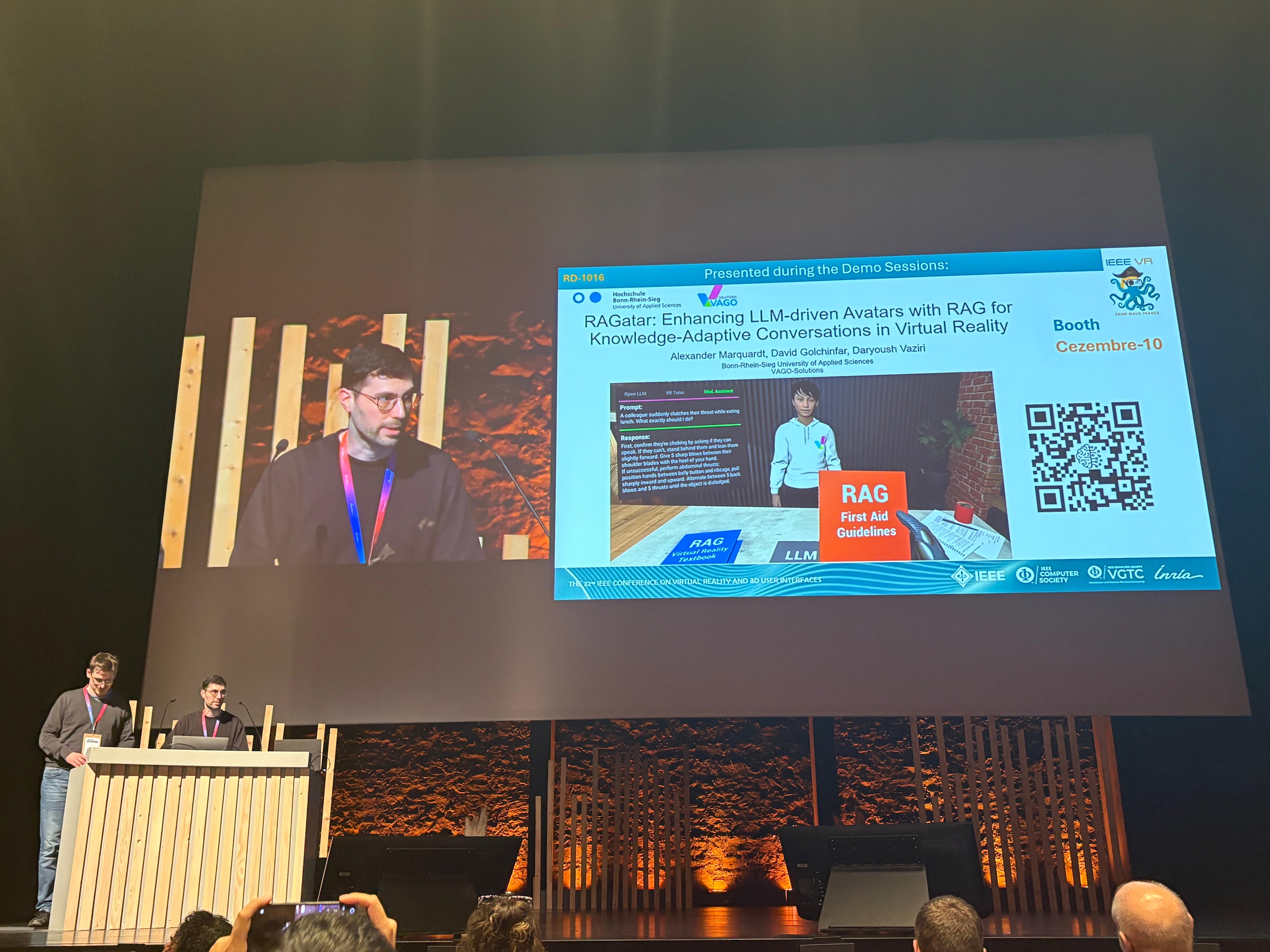 Scientists from H-BRS at the IEEE VR 2025 in Saint-Malo, France ...