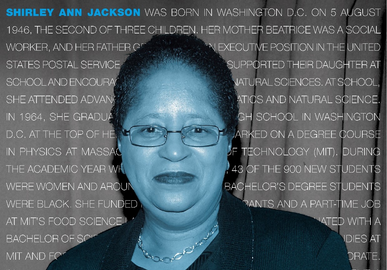 Exhibition Visionary Female Researchers: Shirley Ann Jackson ...